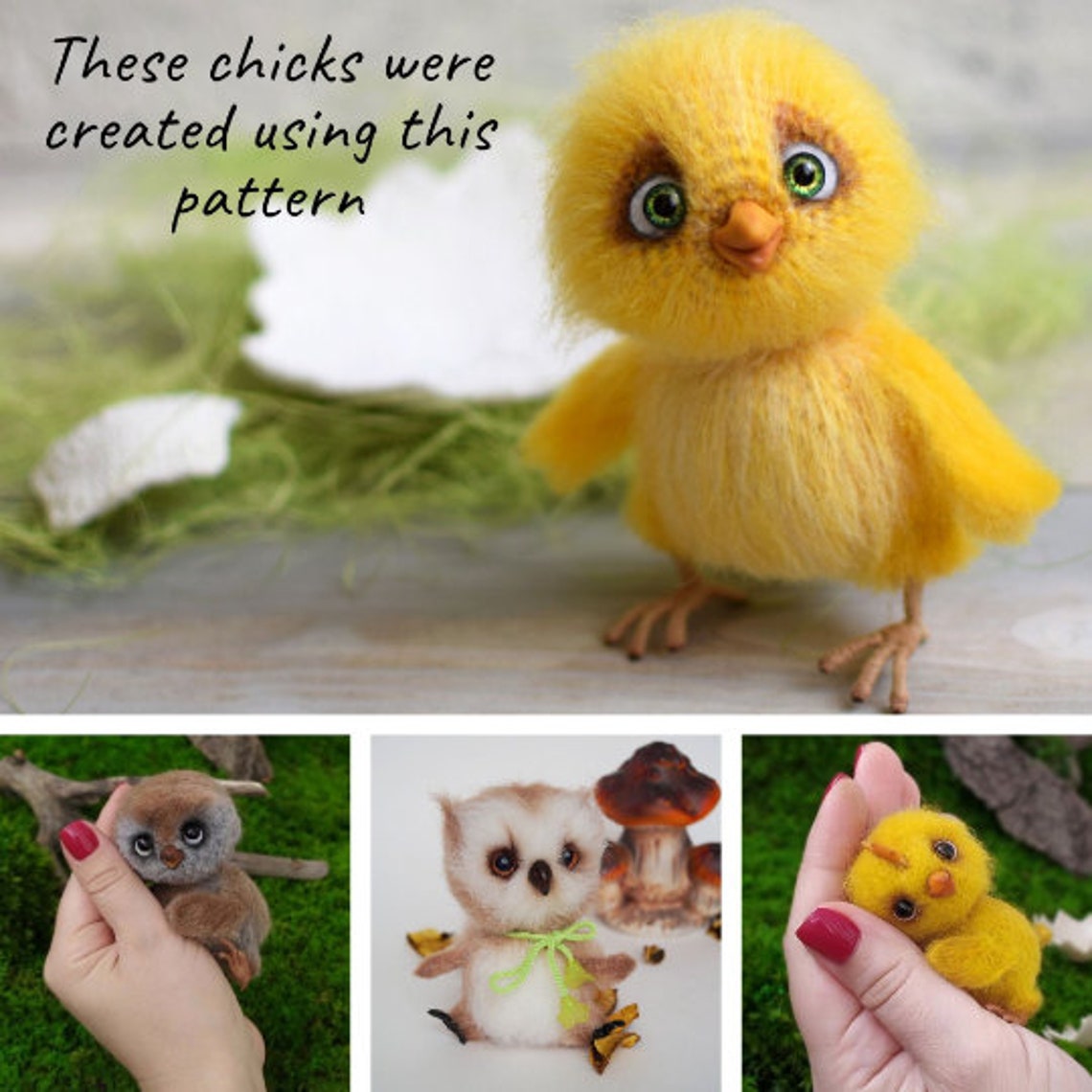 Amigurumi Crochet Pattern Tiny Chick Instant Digital Download | Etsy