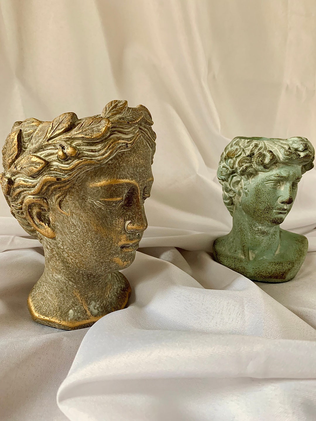 Renaissance David Michelangelo Büste Frau Mann Kopf Statue - Etsy.de