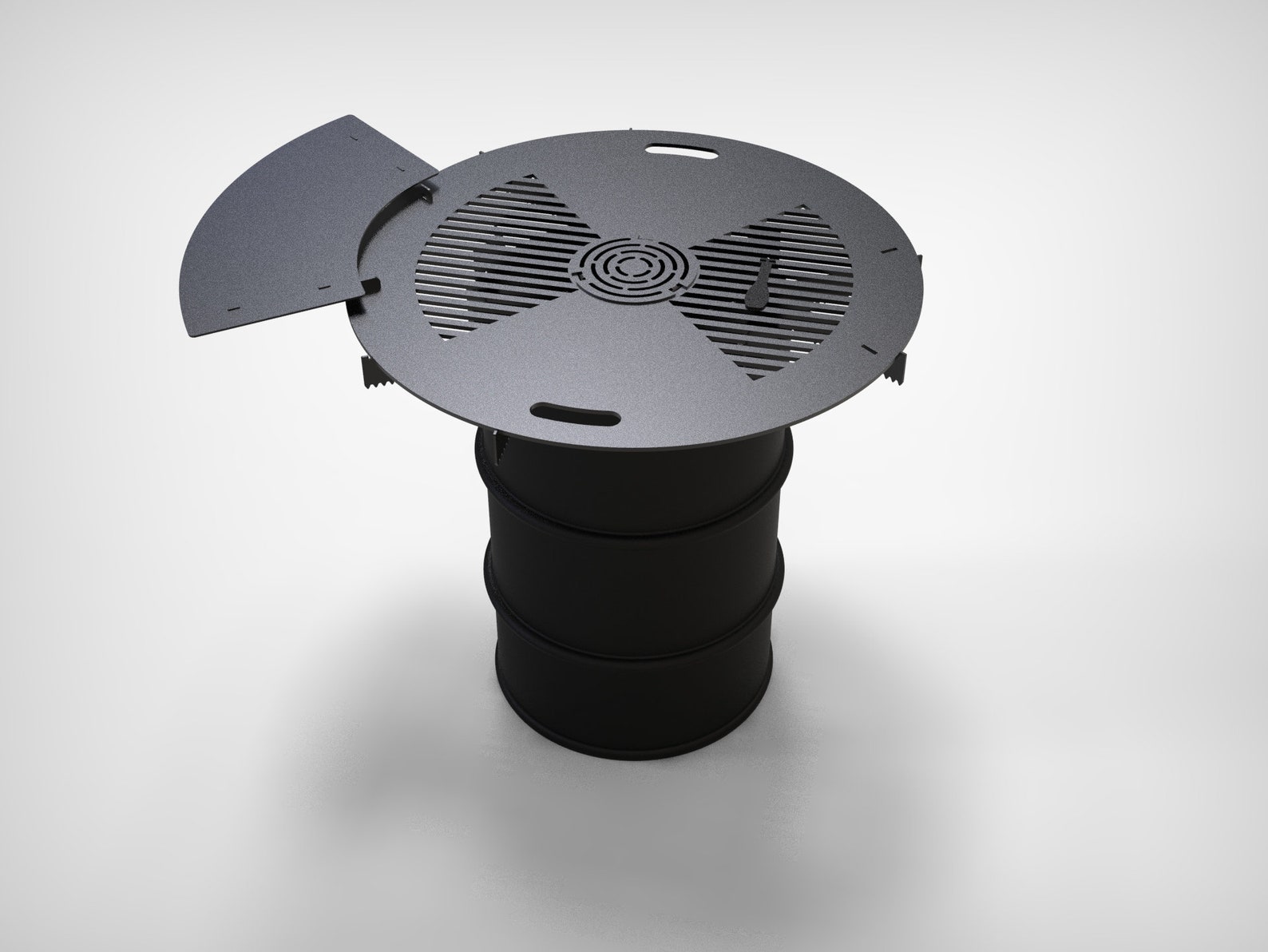 Round Fire Plate 100 Cm for Fire Barrel and Kettle Barbecue | Etsy