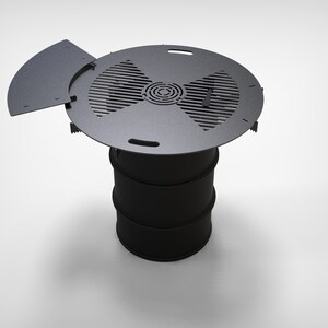 Round Fire Plate 100 Cm for Fire Barrel and Kettle Barbecue | Etsy