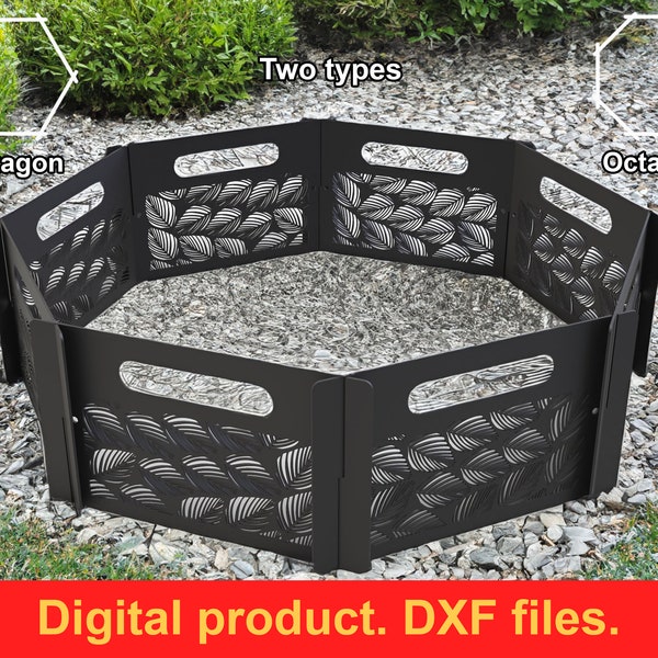 Flat Pack Fire Pit Dxf - Etsy