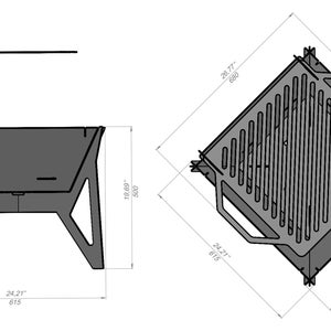 Fire Pit 24'' V3, Grill DXF Files for Plasma, Laser, CNC, Fire Pit ...