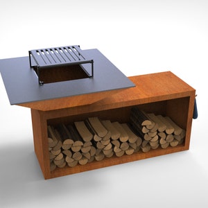 Fire Pit Square Niche for Firewood V2, DXF Files for Plasma, Laser, CNC ...