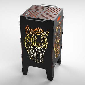 Boar Fire Pit Grill DXF Files for Plasma, Laser, CNC, Fire Pit. Mangal ...
