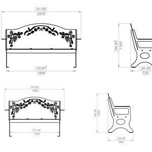 Garden Bench DXF Files for Plasma, Laser, Water Cutting or for CNC ...