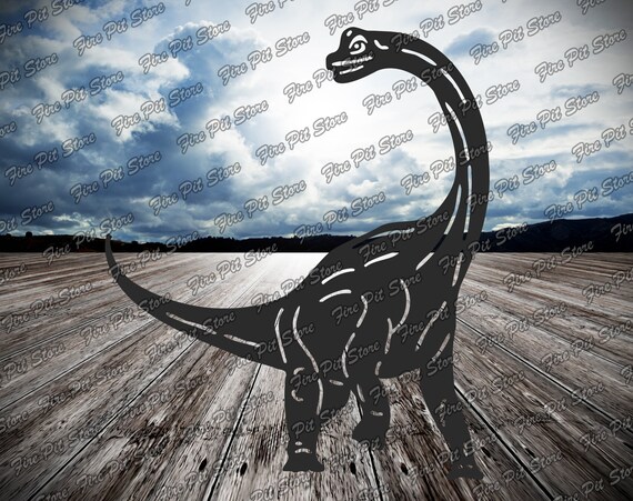 Brachiosaurus V2. Vector Art File. Digital Files Dxf Svg | Etsy