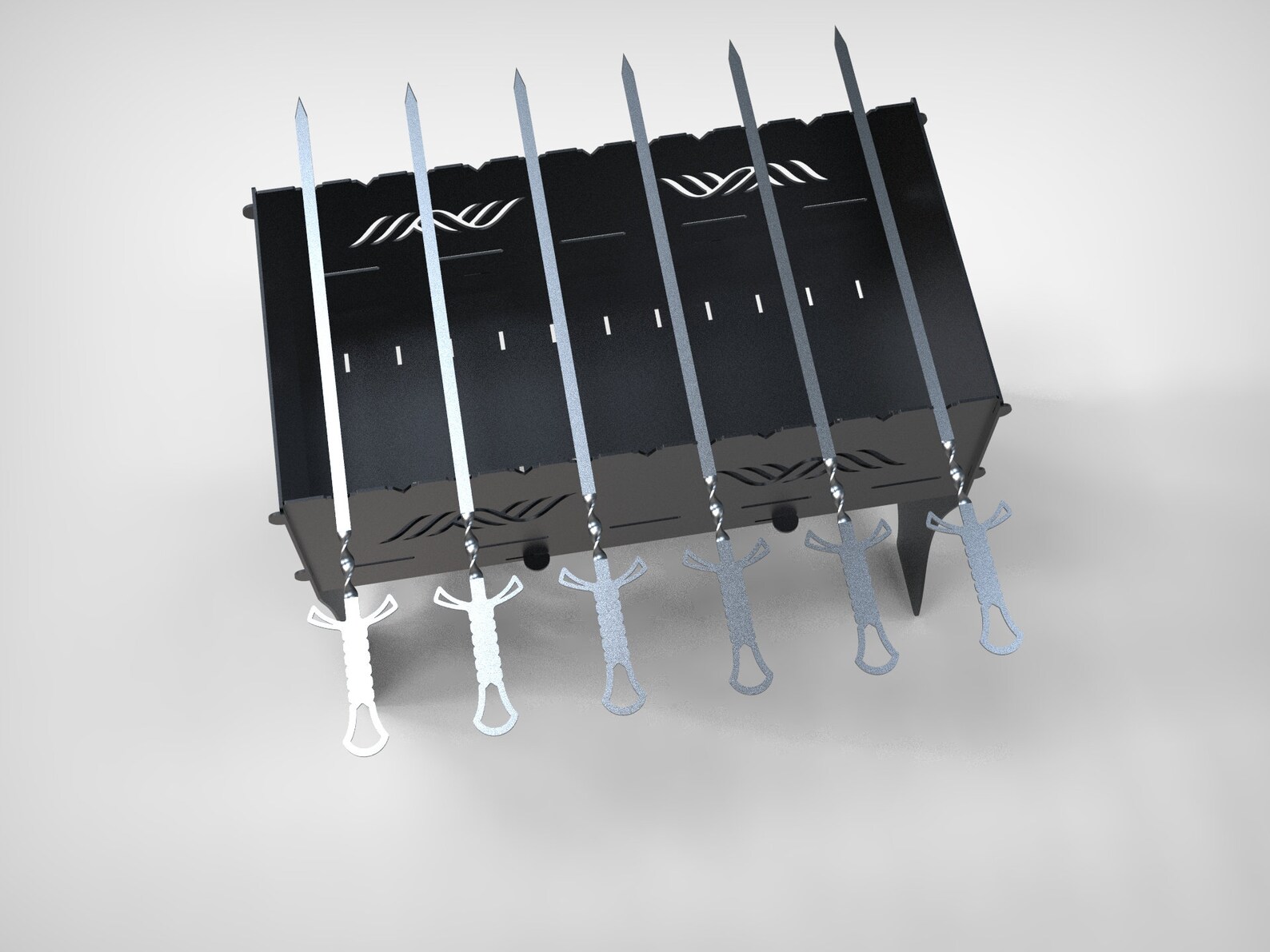 Skewers Sword V2 DXF Files for Plasma Laser CNC. Kebab - Etsy