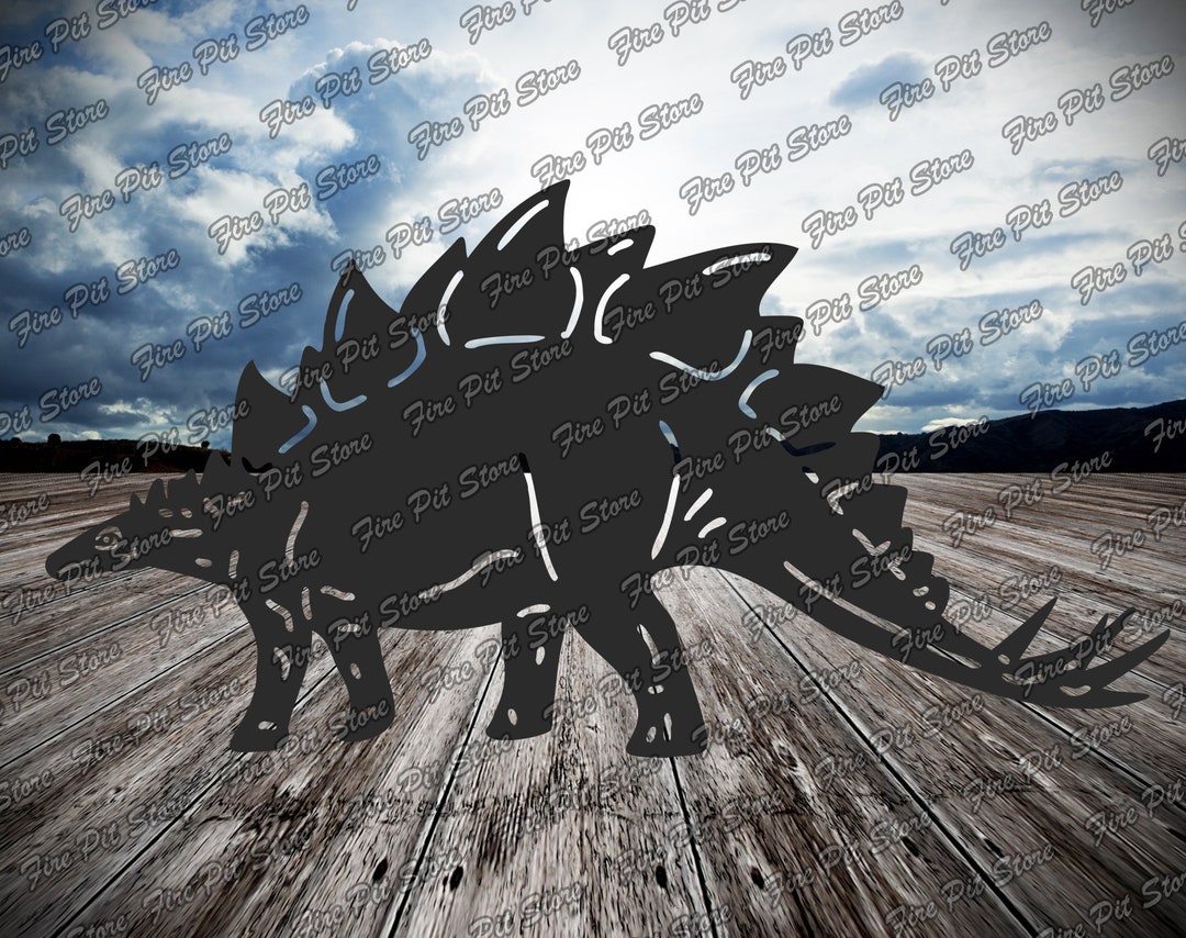 Stegosaurus. Vector Art File. Digital Files Dxf, Svg, Png, Ai, Eps, Cdr ...