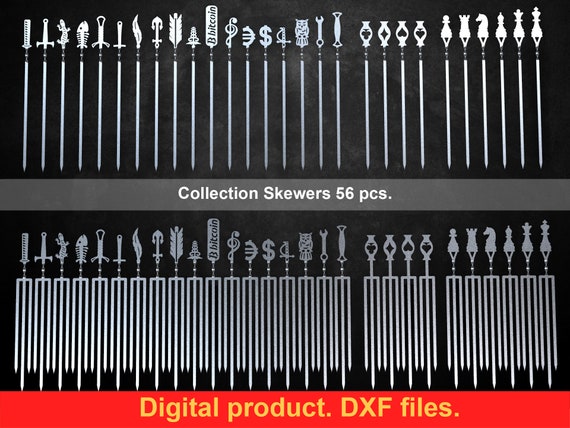 Bundle 56 Pcs. Skewers. DXF Files for Plasma Laser CNC. - Etsy