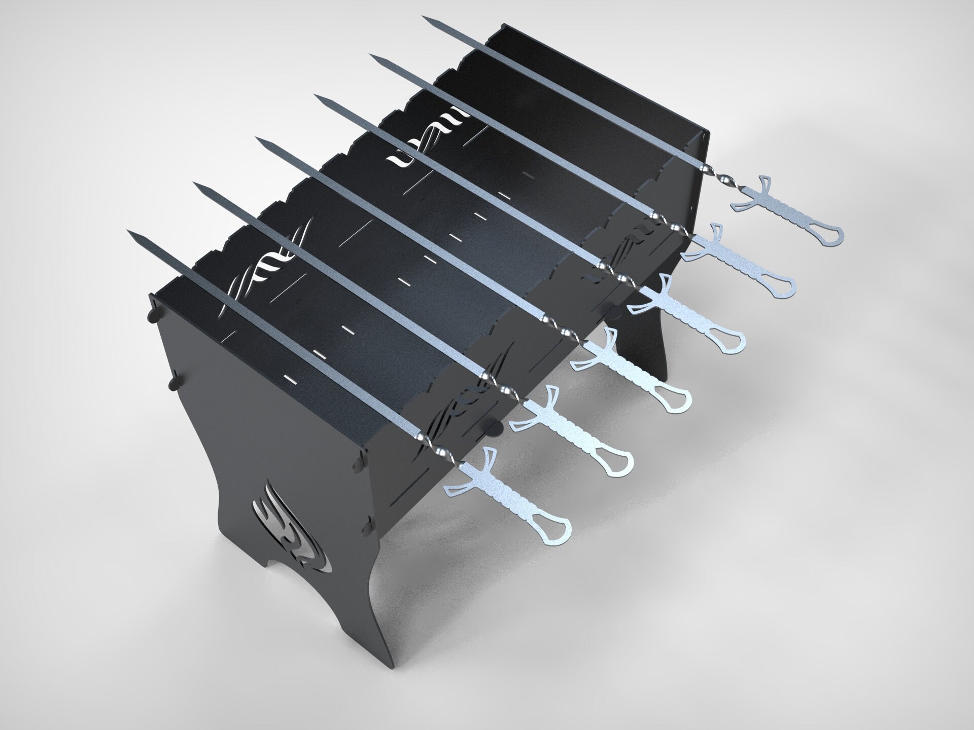 Skewers Sword V2 DXF Files for Plasma Laser CNC. Kebab - Etsy