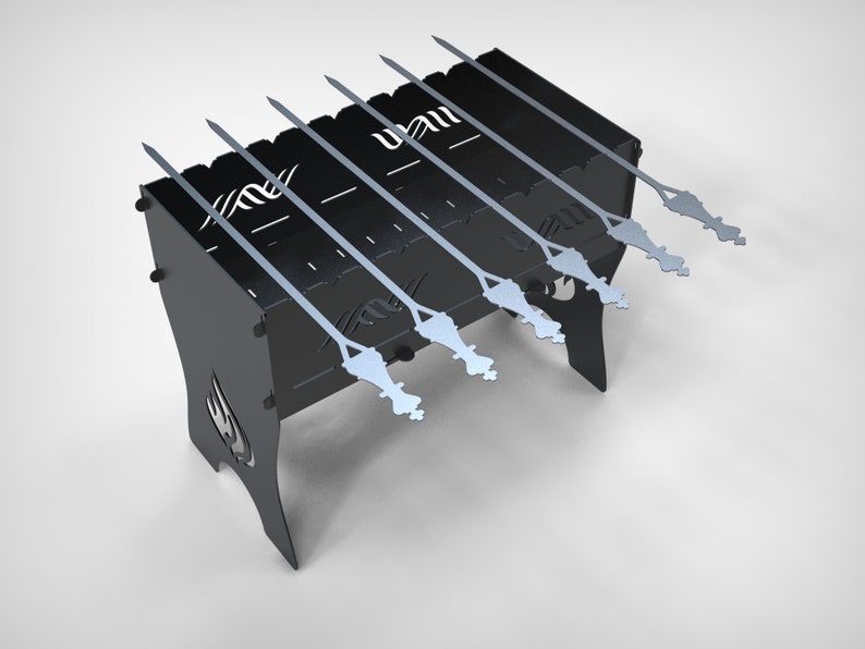 Skewers Chess King DXF files for plasma laser CNC. Kebab | Etsy