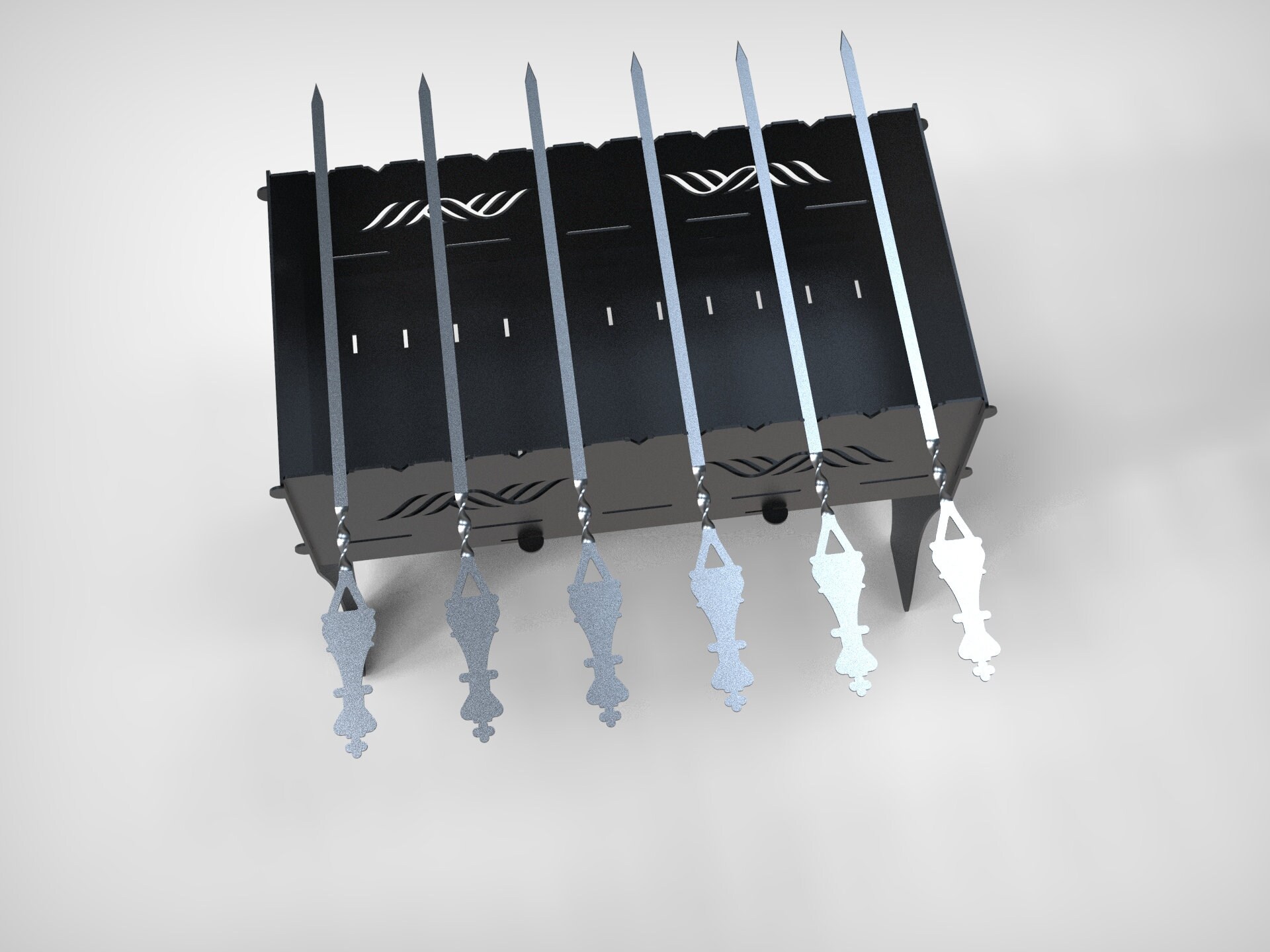 Skewers Chess King DXF files for plasma laser CNC. Kebab | Etsy