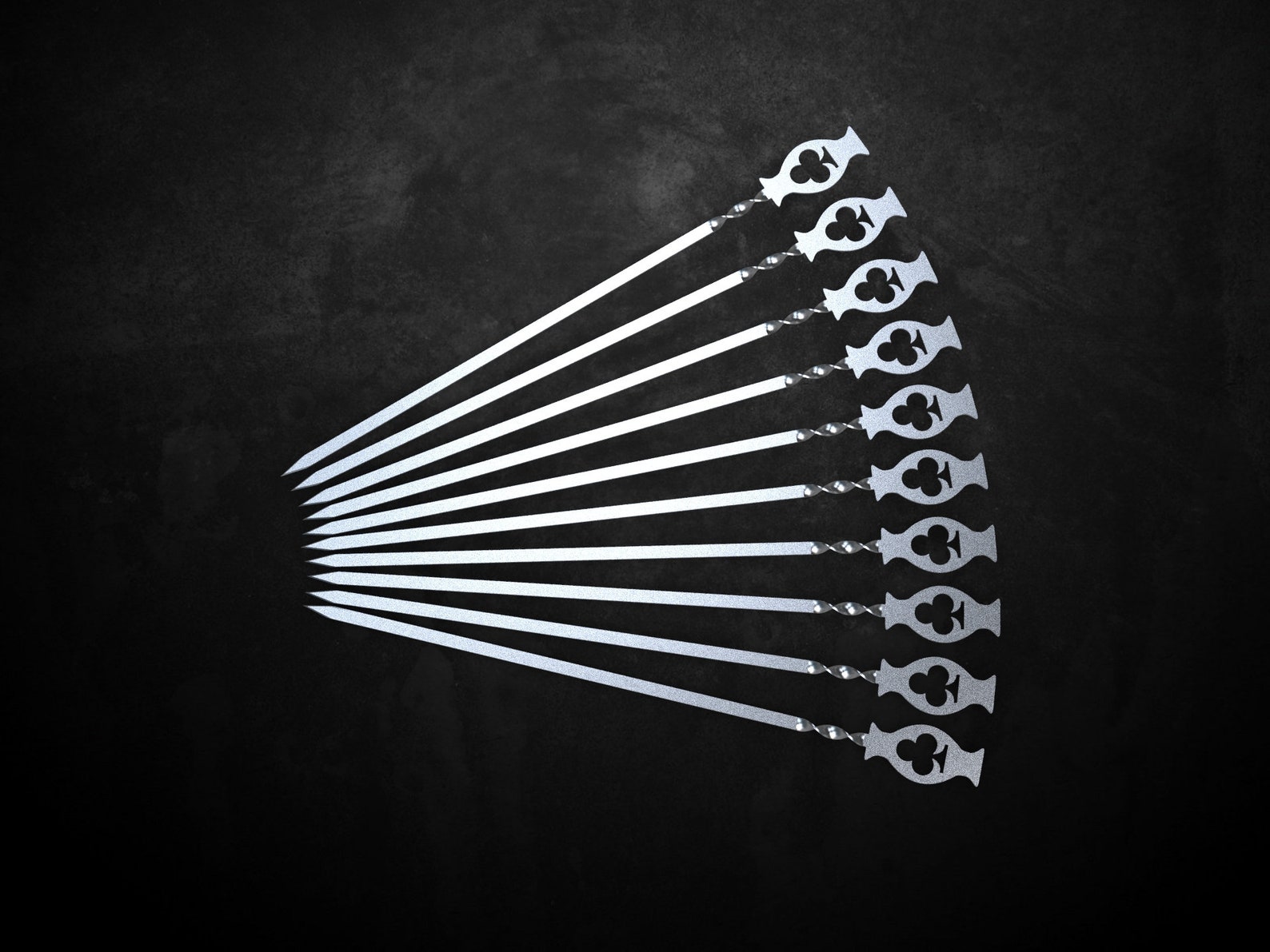 Skewers Clubs Cards DXF Files for Plasma Laser CNC. Kebab - Etsy