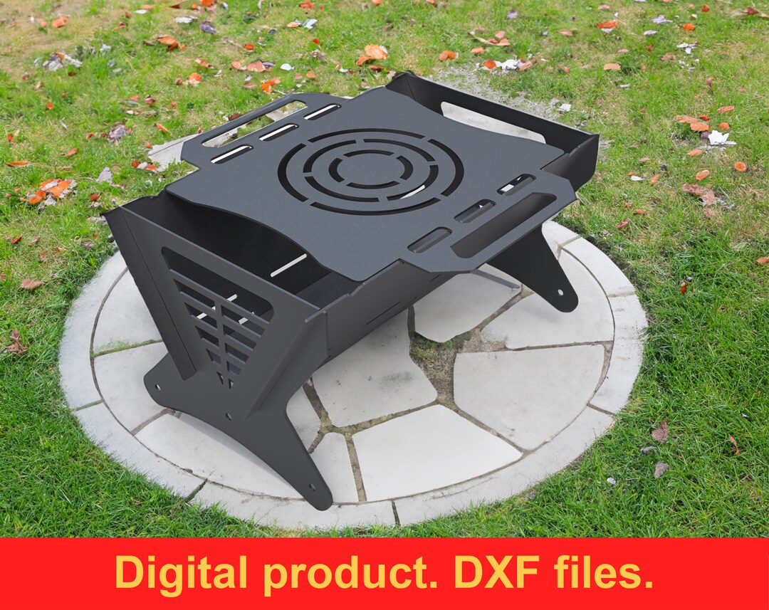 Fire Pit Mix V2, Grill DXF Files for Plasma, Laser, CNC, Fire Pit ...
