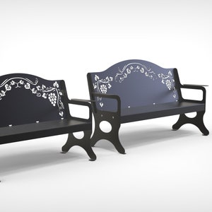 Garden Bench DXF Files for Plasma, Laser, Water Cutting or for CNC ...