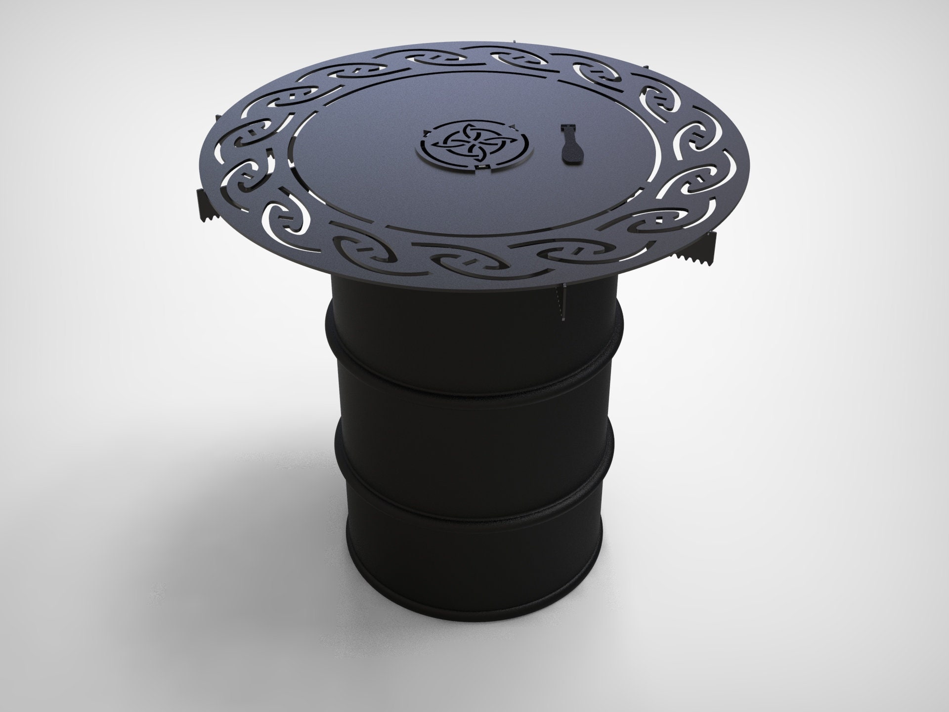 Round V2 Fire Plate 100 Cm for Fire Barrel and Kettle Barbecue - Etsy