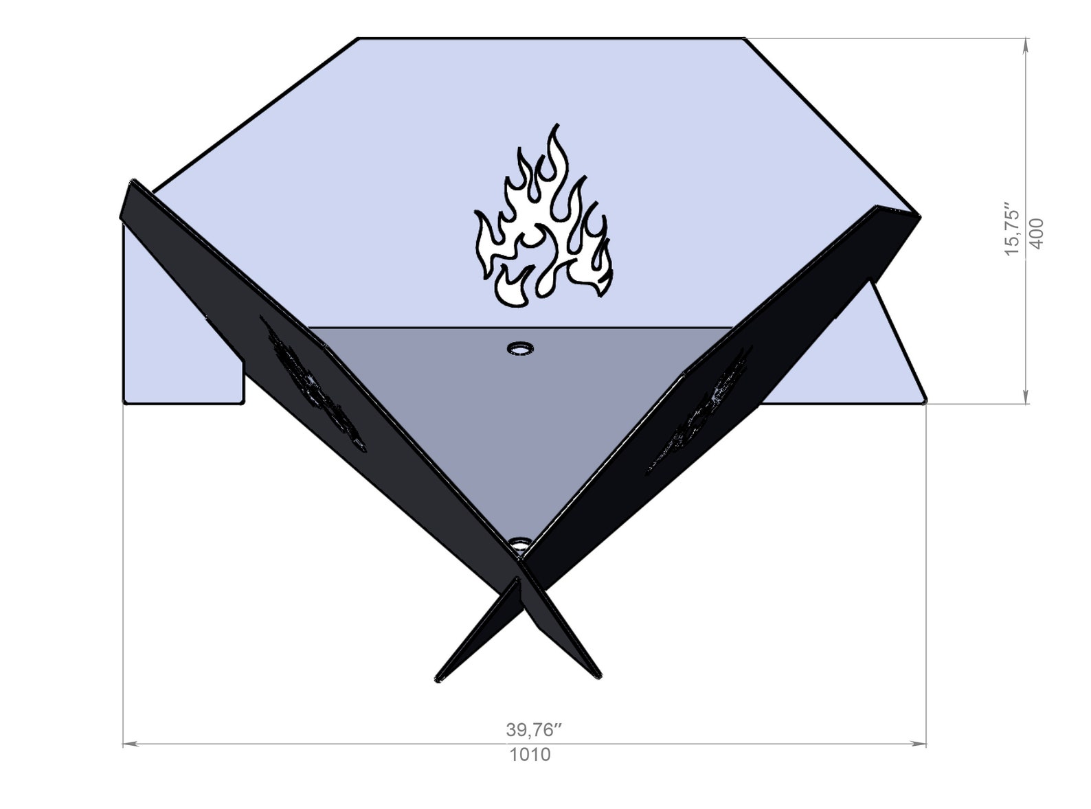 Fire Pit 39'' V2 DXF Files for Plasma Laser Cutting - Etsy