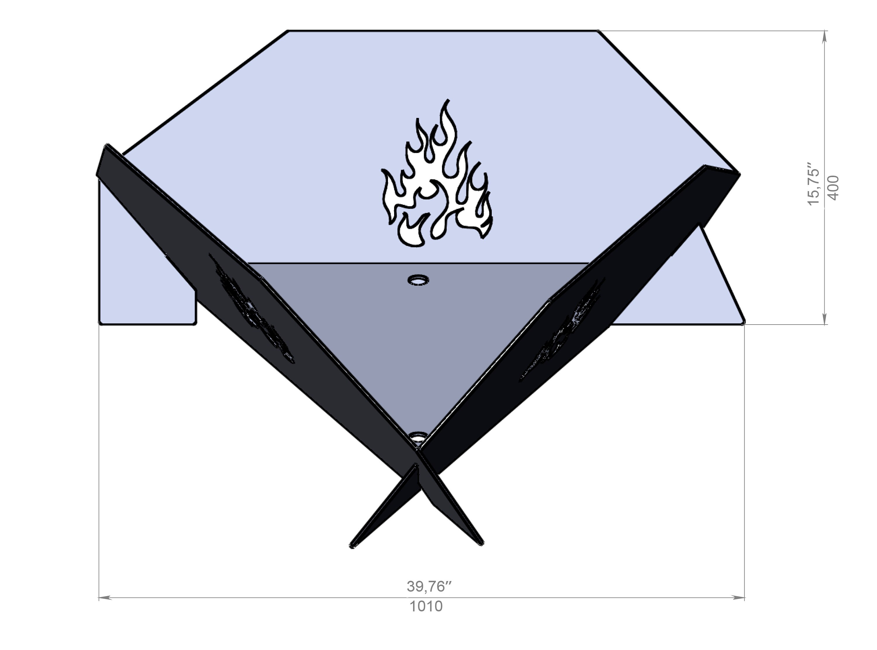 Fire Pit 39'' V2 DXF Files for Plasma Laser Cutting - Etsy