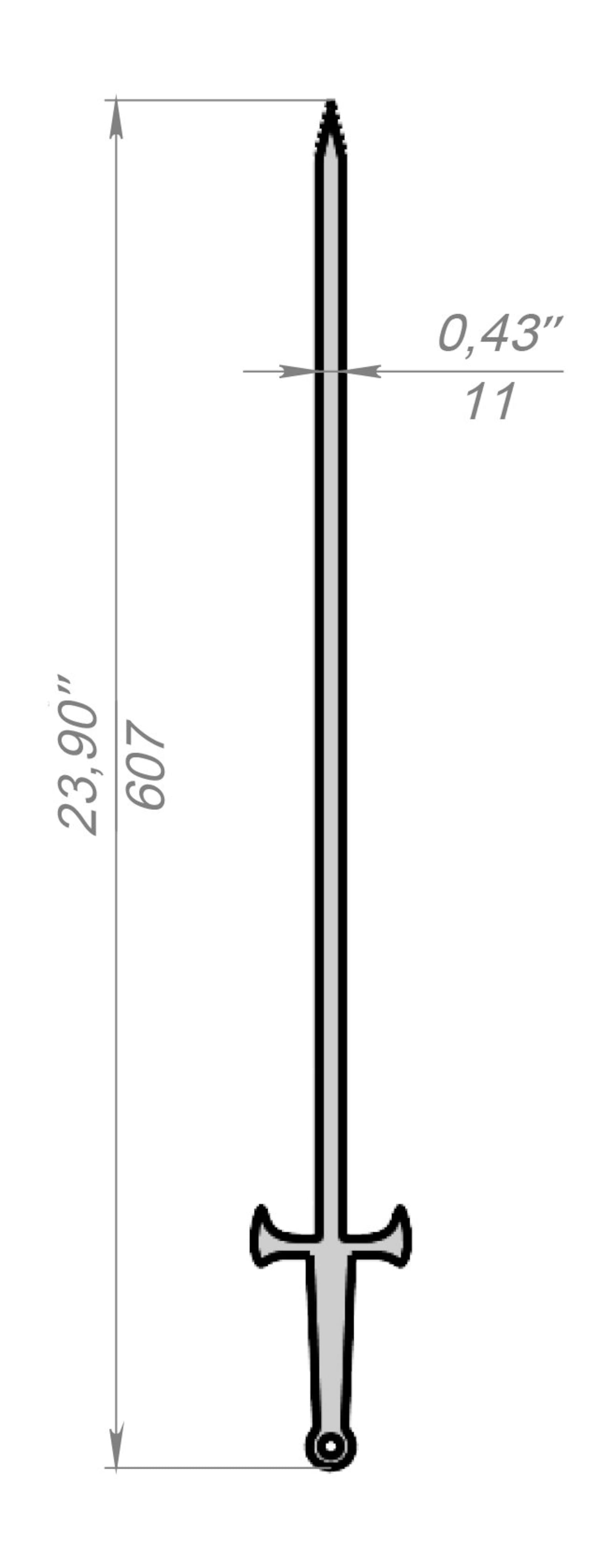 Skewers Sword V3 DXF Files for Plasma Laser CNC. Kebab - Etsy
