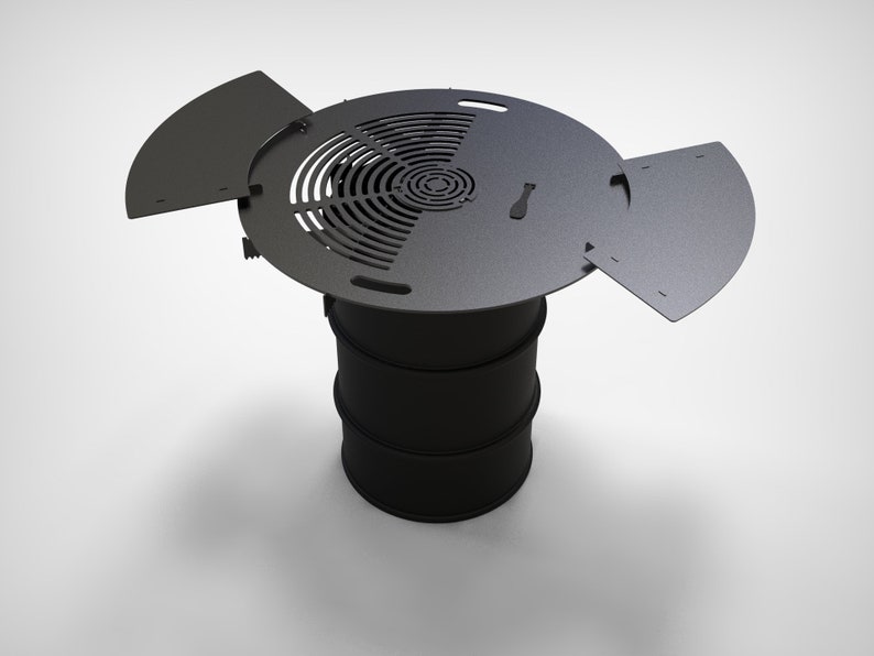 Round Fire Plate 100 Cm for Fire Barrel and Kettle Barbecue | Etsy