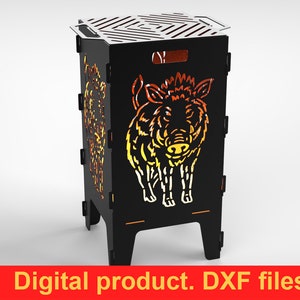 Boar Fire Pit Grill DXF Files for Plasma Laser CNC Fire - Etsy