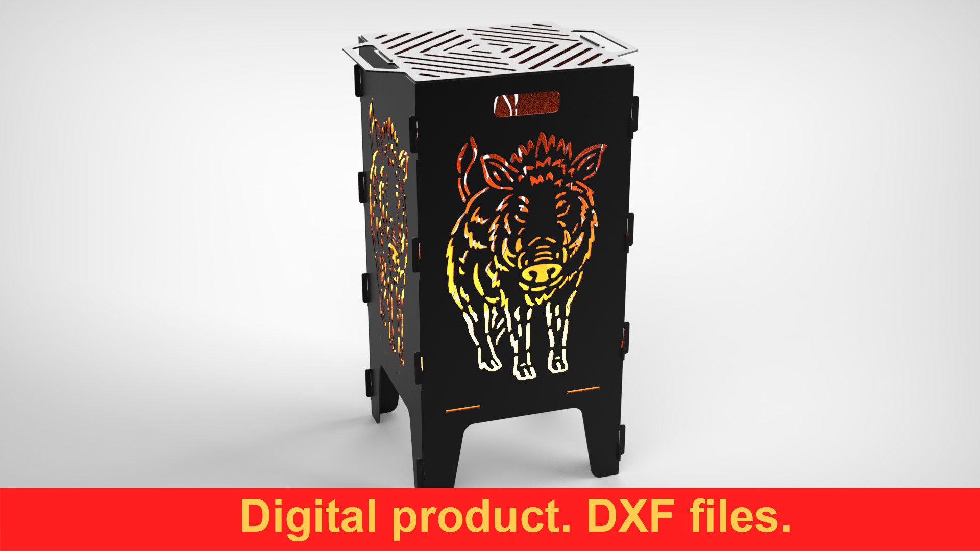 Boar Fire Pit Grill DXF Files for Plasma Laser CNC Fire - Etsy