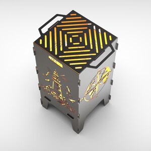 Lighthouse and Compass Fire Pit Grill DXF Files for Plasma, Laser, CNC ...
