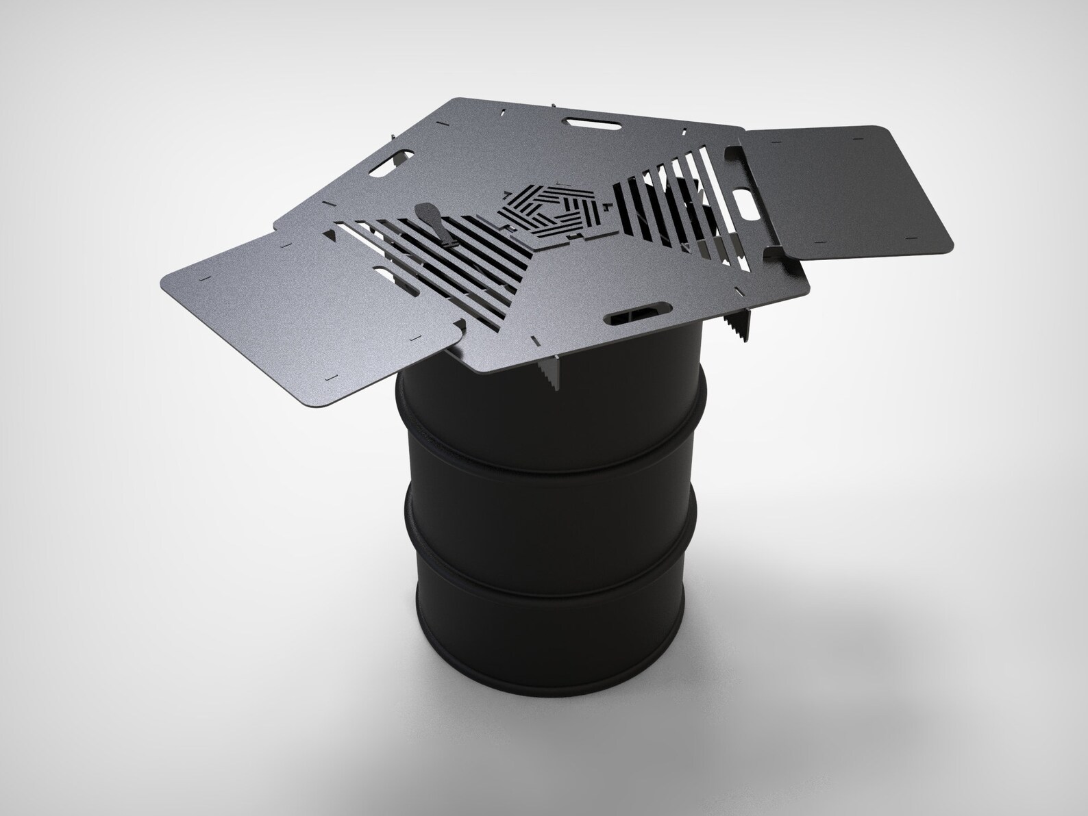 Pentagon Fire Plate 80 Cm for Fire Barrel and Kettle Barbecue - Etsy