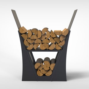 Firewood Rack V1, DXF Files for Plasma, Laser Cutting, CNC. Portable ...