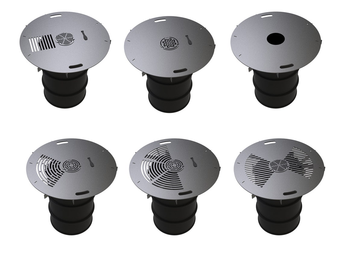 Round Fire Plate 100 Cm for Fire Barrel and Kettle Barbecue | Etsy