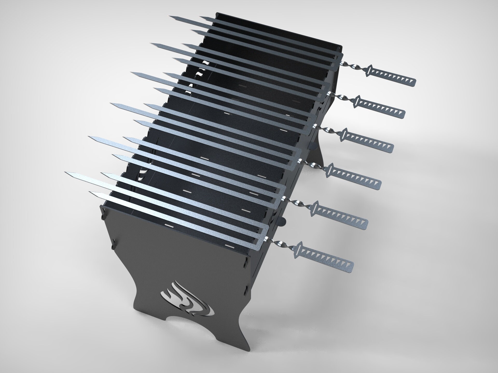 Skewers Trident Katana DXF Files for Plasma Laser CNC. - Etsy