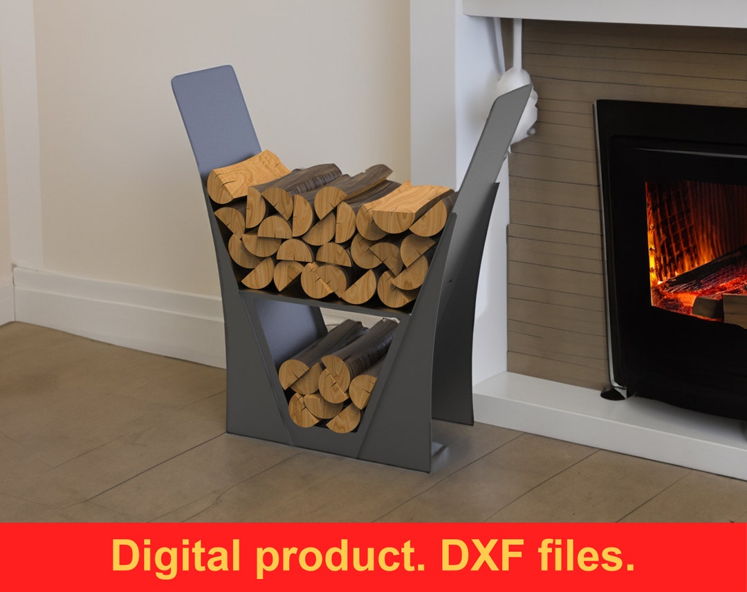 Firewood Rack V1, DXF Files for Plasma, Laser Cutting, CNC. Portable ...