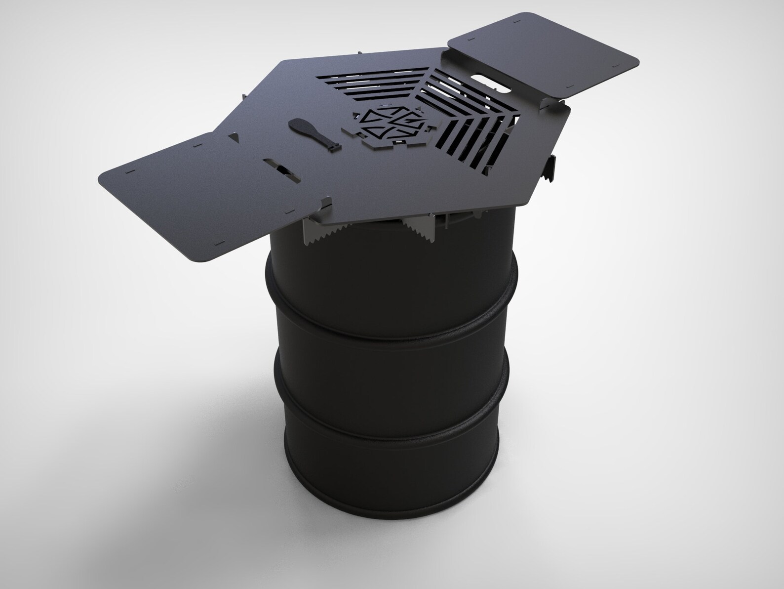 Hexagon Fire Plate 80 Cm for Fire Barrel and Kettle Barbecue | Etsy