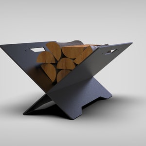 Firewood Rack V5 Slider Square, DXF Files for Plasma, Laser Cutting ...