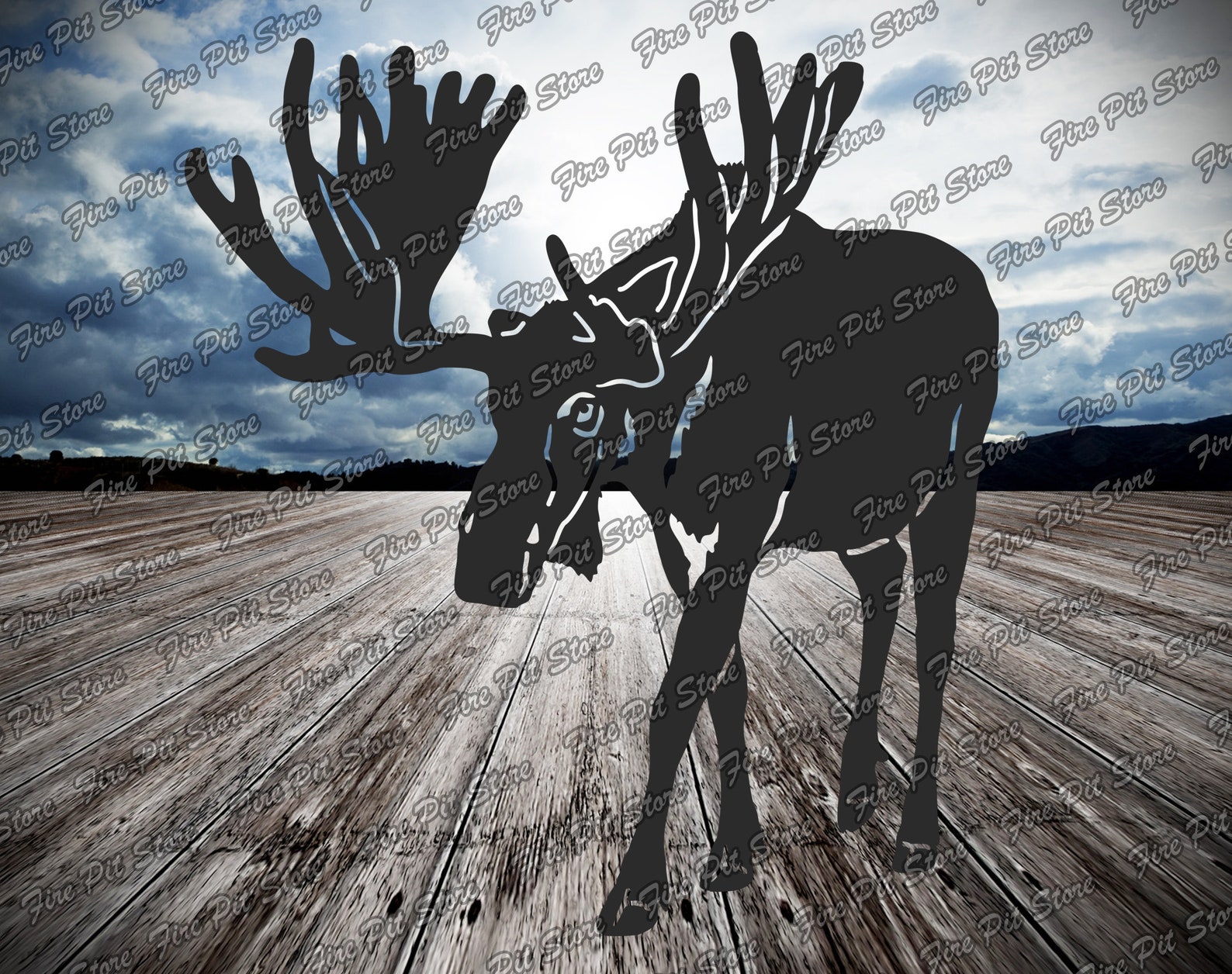 Moose V3. Vector Art File. Digital Files Dxf Svg Png Ai - Etsy