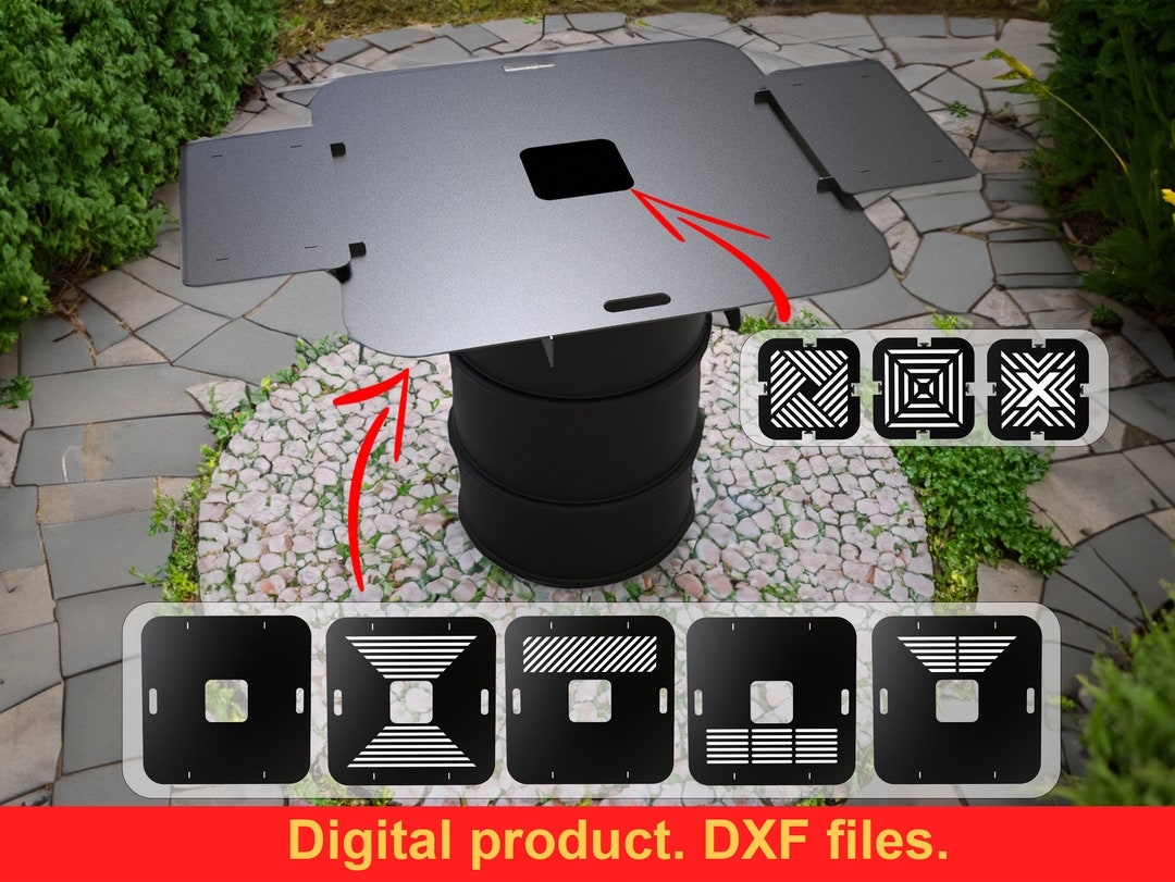 Square Fire Plate 100 Cm for Fire Barrel and Kettle Barbecue Grill ...