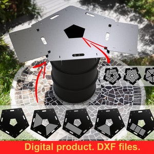 Pentagon Fire Plate 80 Cm for Fire Barrel and Kettle Barbecue Grill ...