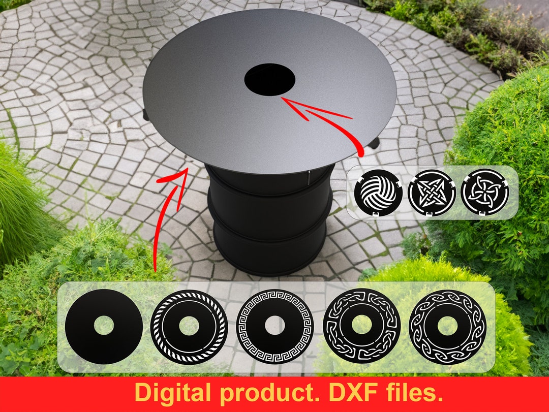 Round V2 Fire Plate 100 Cm for Fire Barrel and Kettle Barbecue Grill ...