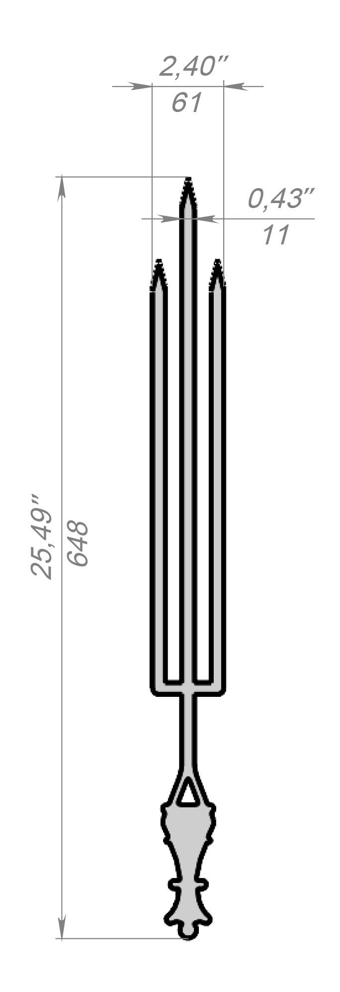 Skewers trident Chess Queen DXF files for plasma laser CNC. | Etsy