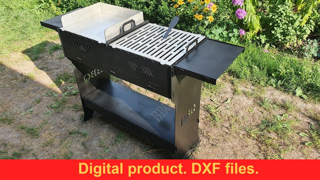 Campfire Pit Grill DXF Files for Plasma, Laser, CNC, Fire Pit. Mangal ...