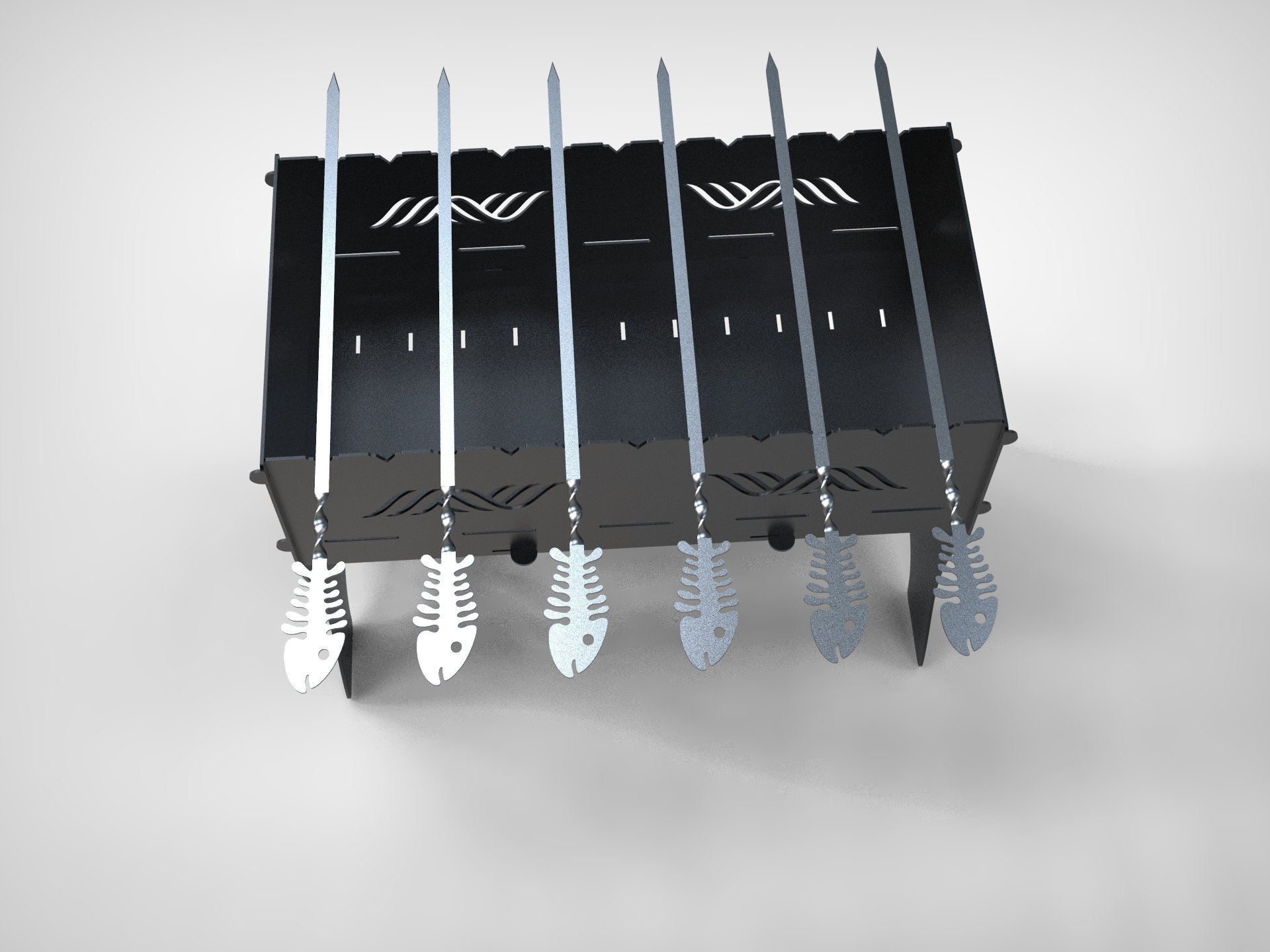 Skewers Fish DXF files for plasma laser CNC. Kebab skewers | Etsy