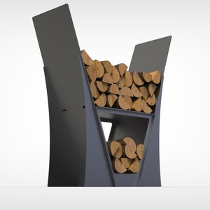 Firewood Rack V1, DXF Files for Plasma, Laser Cutting, CNC. Portable ...