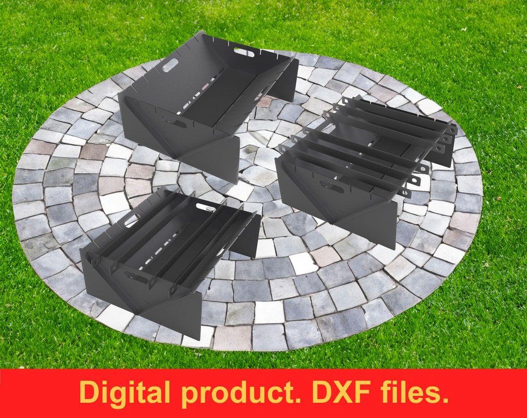 Fire Pit Collapsible DXF Files for Plasma, Laser Cutting, CNC ...