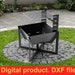 Fire Pit 24'' V4, Grill DXF Files for Plasma, Laser, CNC, Fire Pit ...