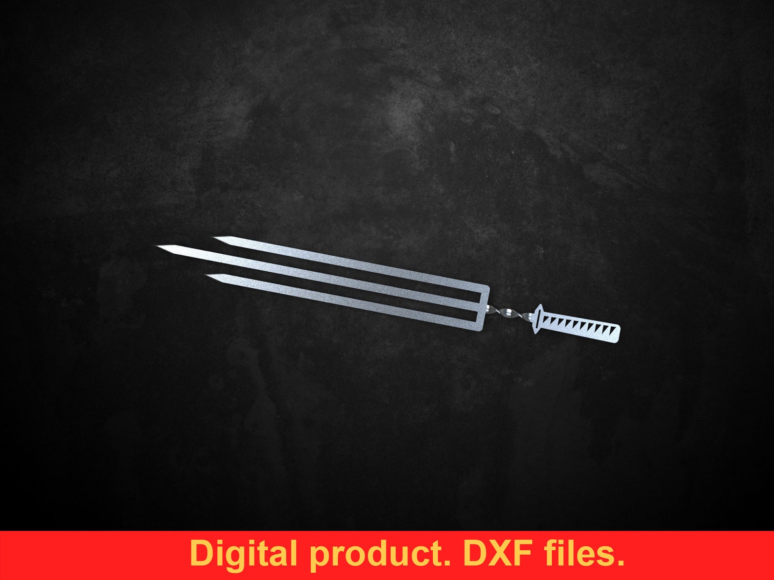 Skewers Trident Katana DXF Files for Plasma Laser CNC. - Etsy