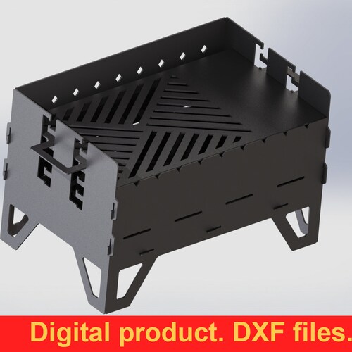 Collapsible Firepit Grill Bbq DXF Files for Plasma Laser - Etsy