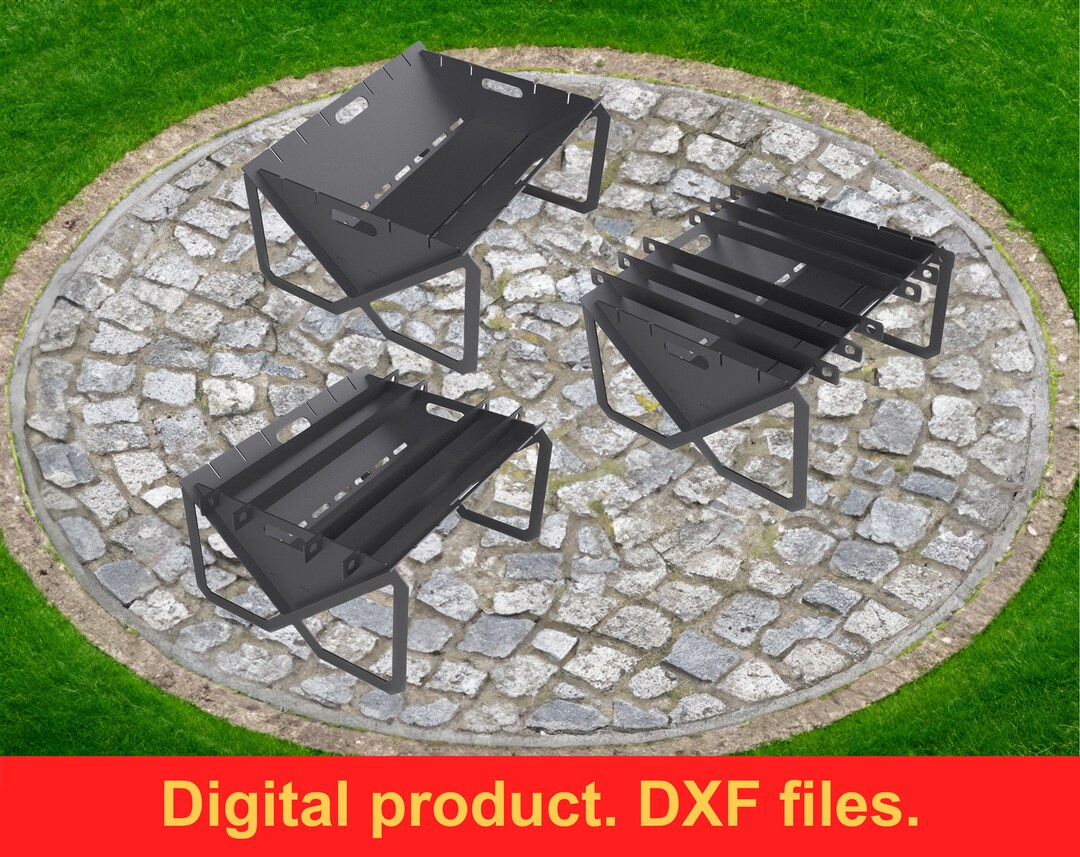 Fire Pit Collapsible DXF Files for Plasma, Laser Cutting, CNC. Fire Pit ...