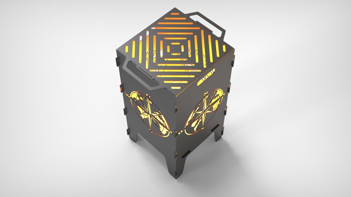 Compass Fire Pit Grill DXF Files for Plasma Laser CNC Fire - Etsy