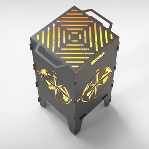 Compass Fire Pit Grill DXF Files for Plasma, Laser, CNC, Fire Pit ...