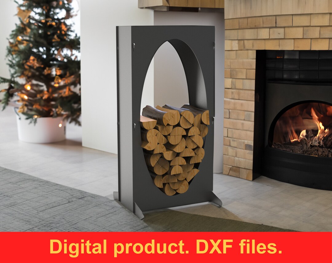 Firewood Rack V6 Oval H-43'', DXF Files for Plasma, Laser Cutting, CNC ...
